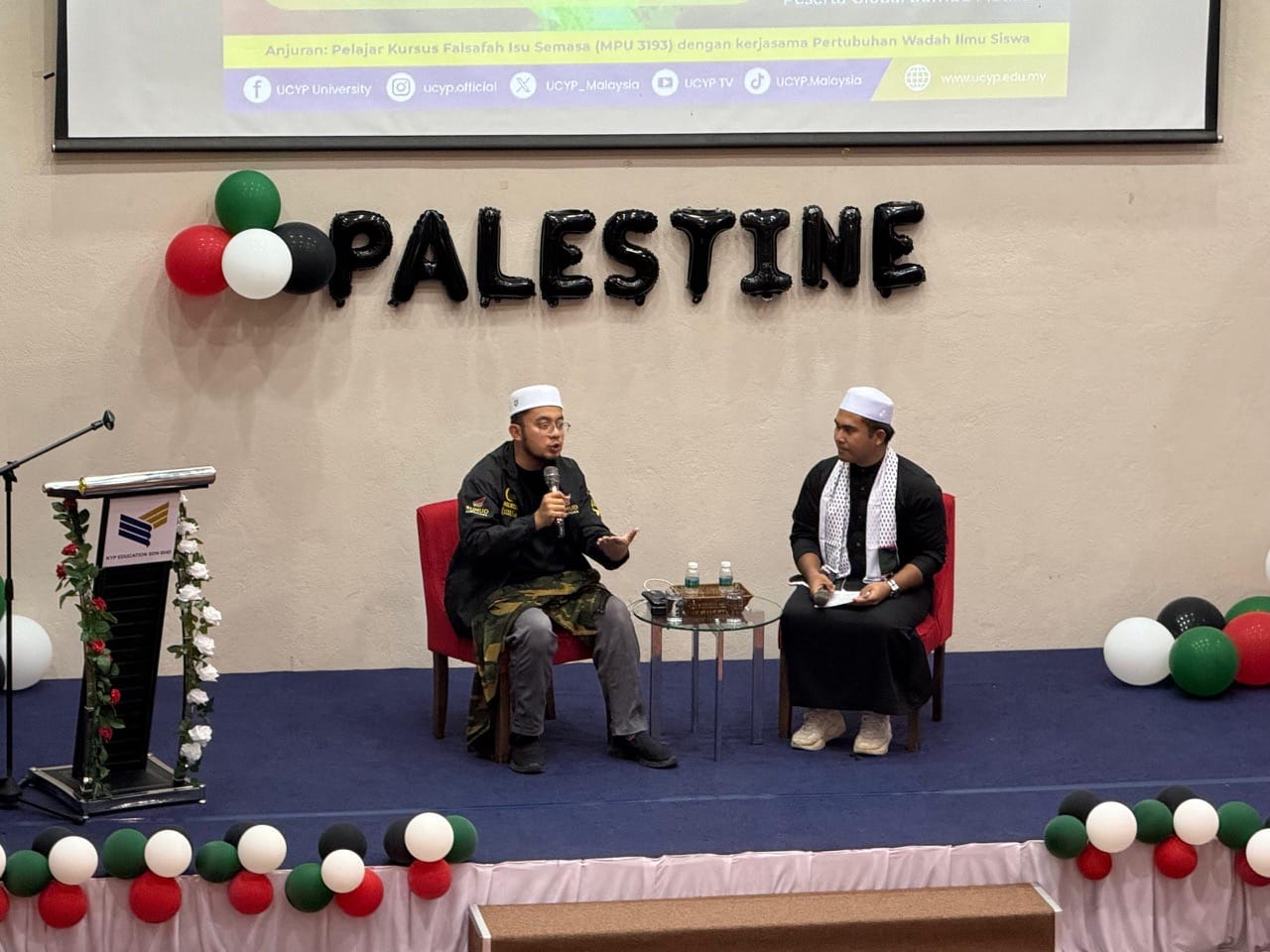 PU Rahmat Ikhsan Semarakkan Solidariti Palestin di Universiti UCYP